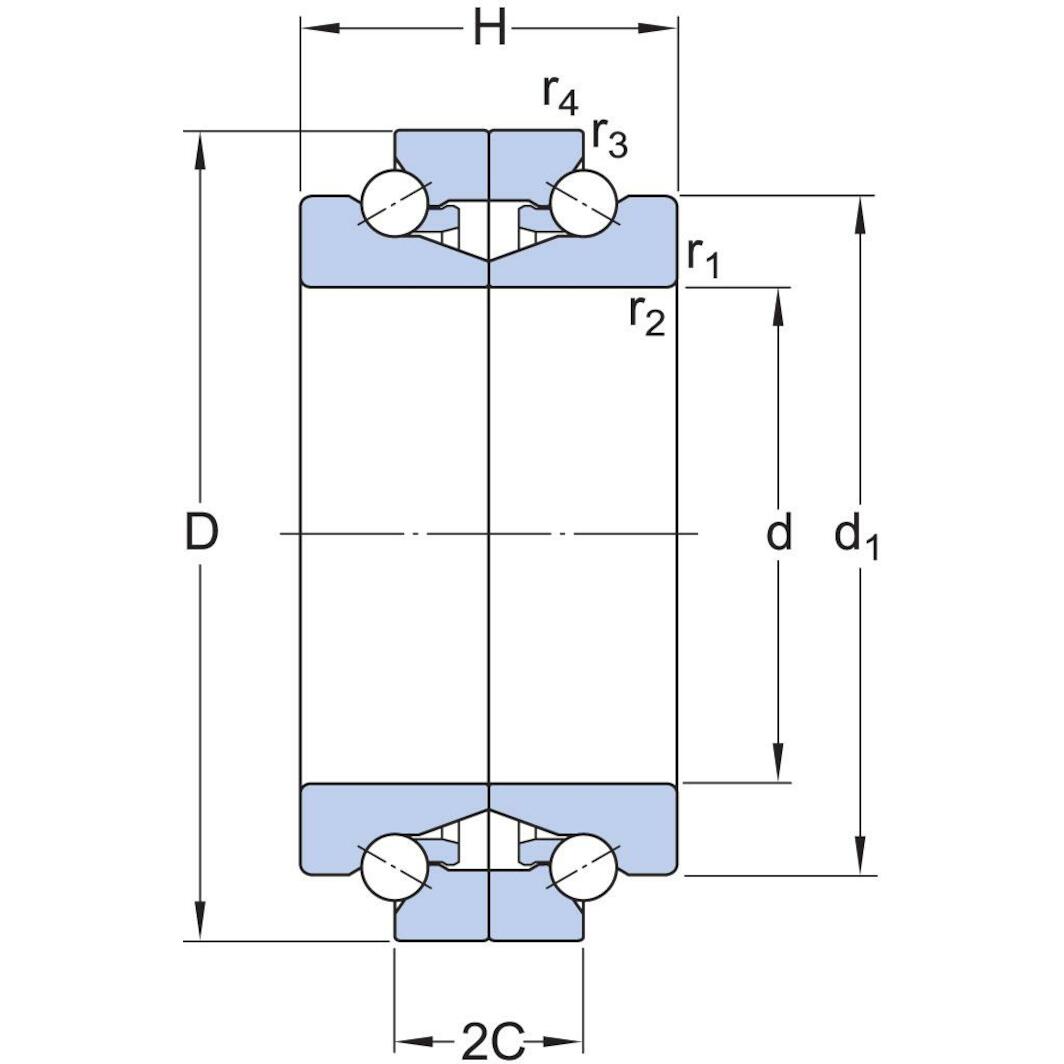 SKF BTW 120 CTN9/SP super-precision double-row angular contact ball ...