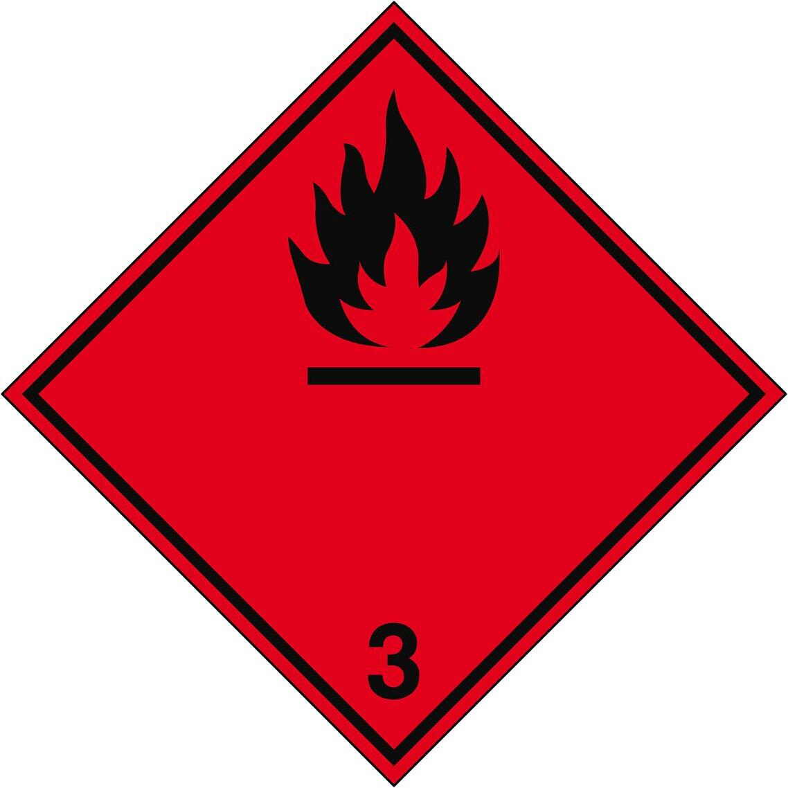 BRADY 257505 transport pictogram - flammable (flammable liquid), 200 x ...