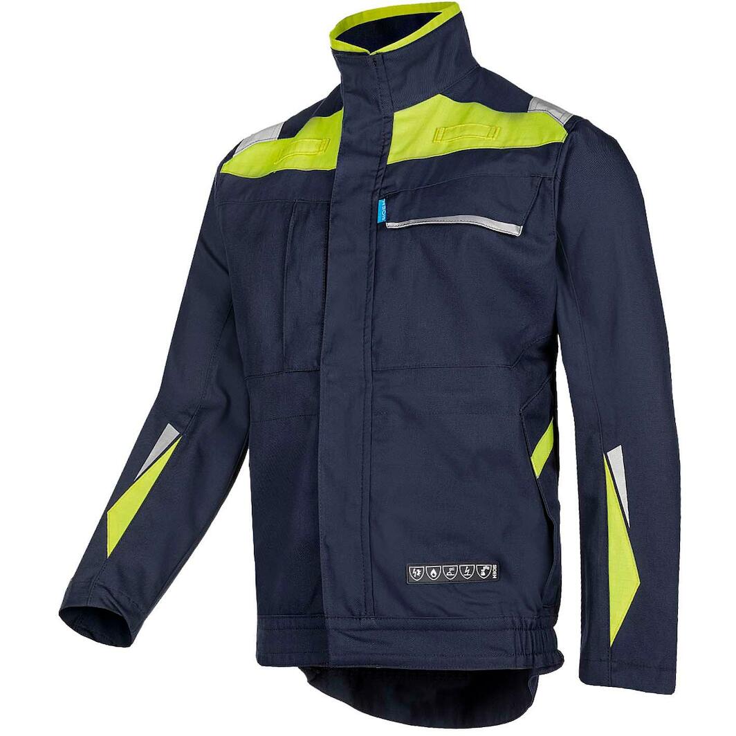 SIOEN LARUNS blouson with ARC protection navy blue-fluo yellow ...