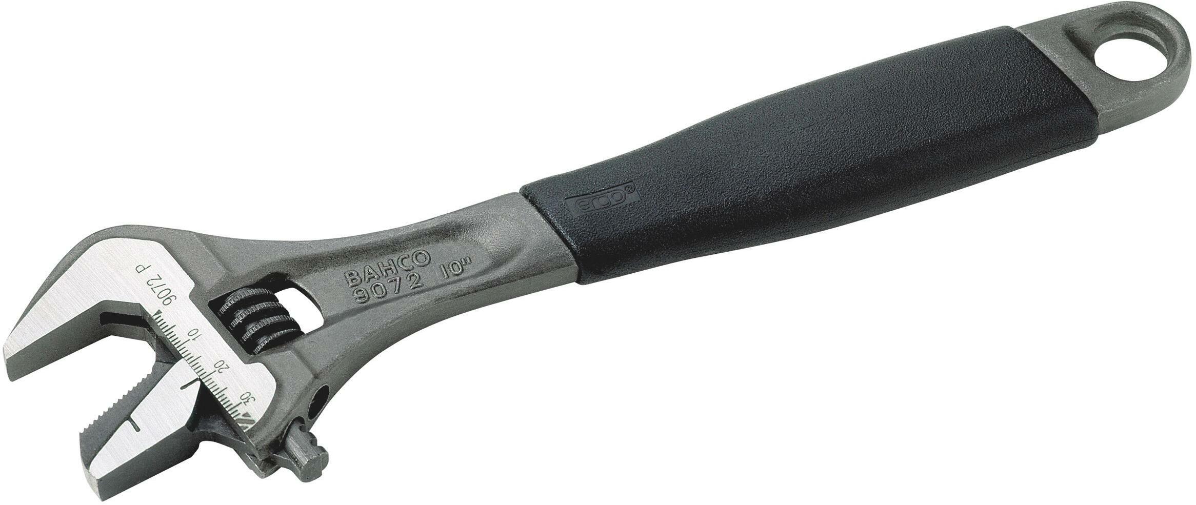BAHCO 9073 P spanner adjustable ERGO with central nut, rubber grip ...