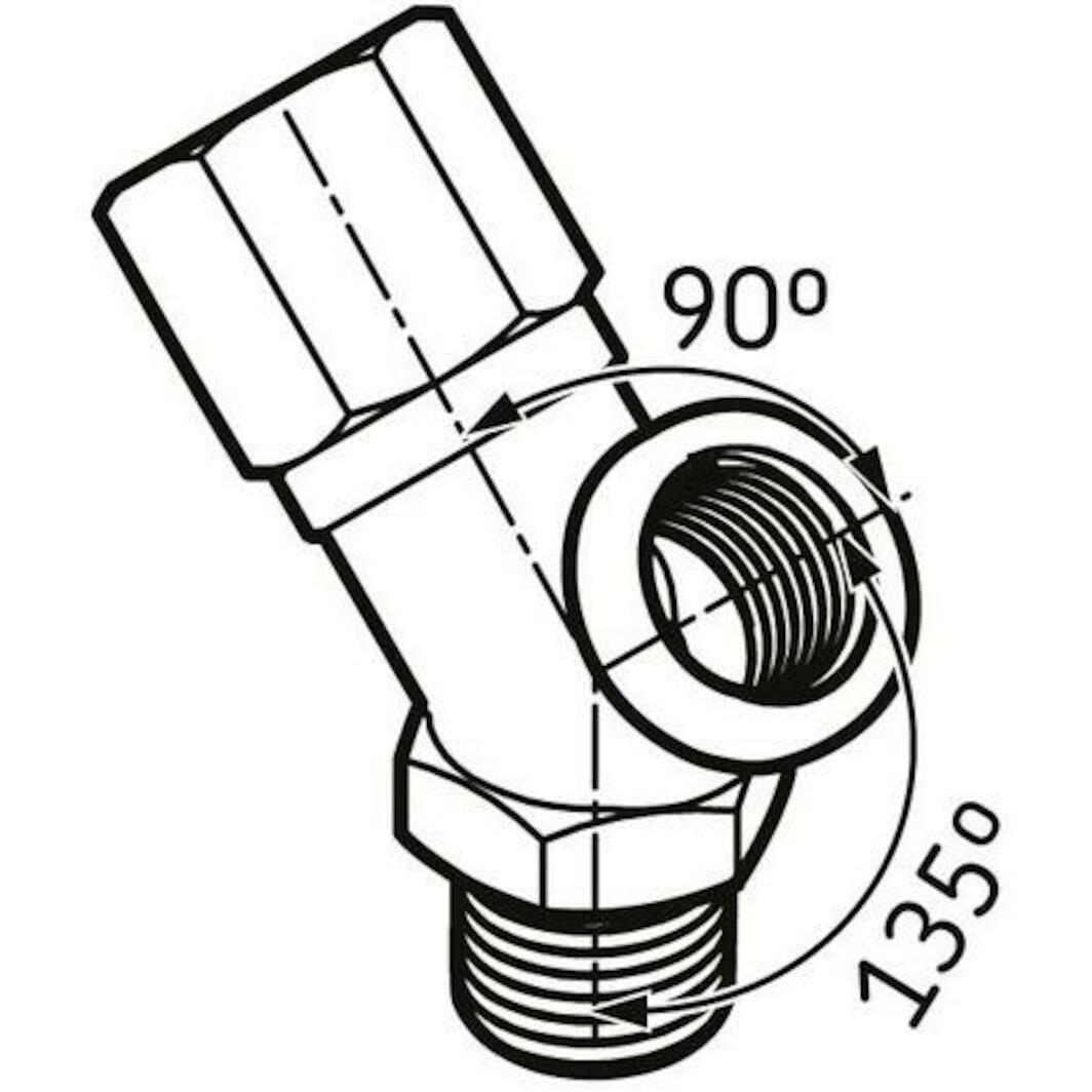 SKF LAPM 2 Y-joint 90° male G 1/4 to female G 1/4 (for LAGD, TLSD and ...