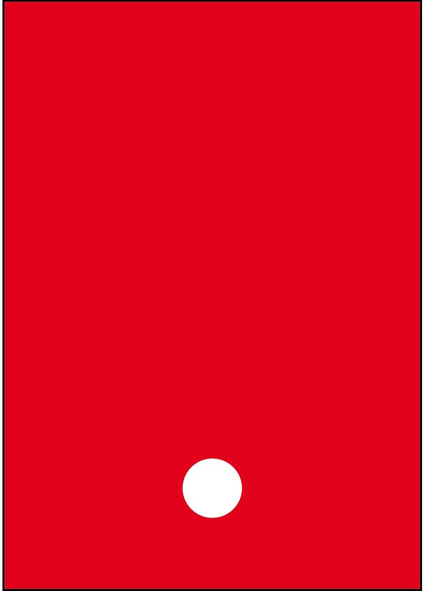 BRADY NL859A4RD-Dot Tag with tip, white on red, DIN A4 size for ...