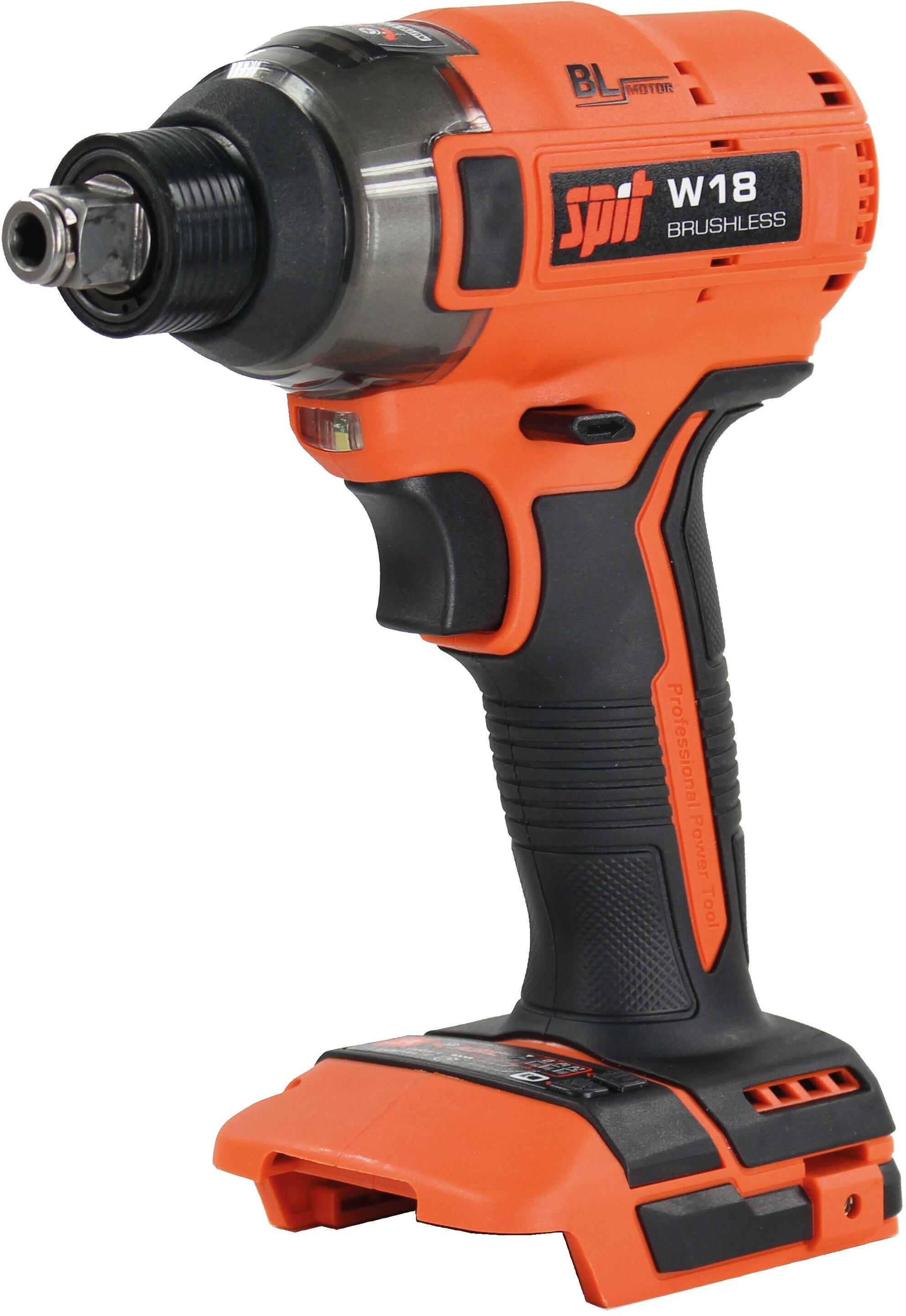 SPIT W18 18V cordless impact spanner with dual take-up in case (without ...