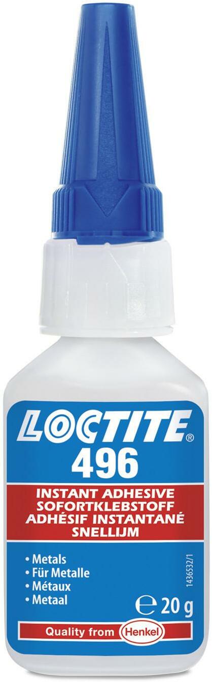 LOCTITE 496 universal instant adhesive transparent for metals (20g ...