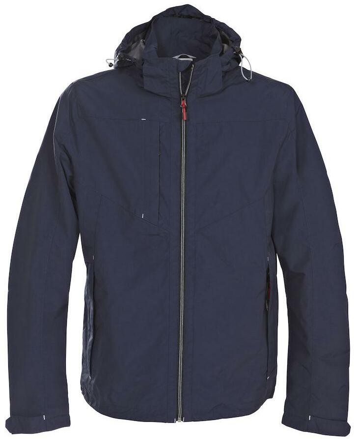 PRINTER FLAT TRACK hardshell jacket navy | Klium
