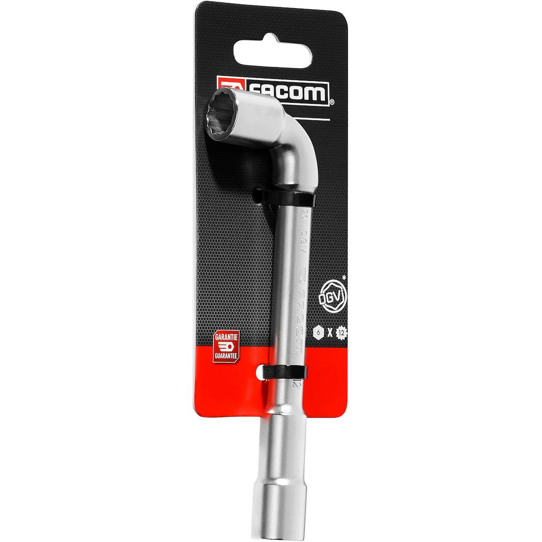 FACOM 76.12PB open pipe spanner, forged, twelve-sided x six-sided, 12 ...