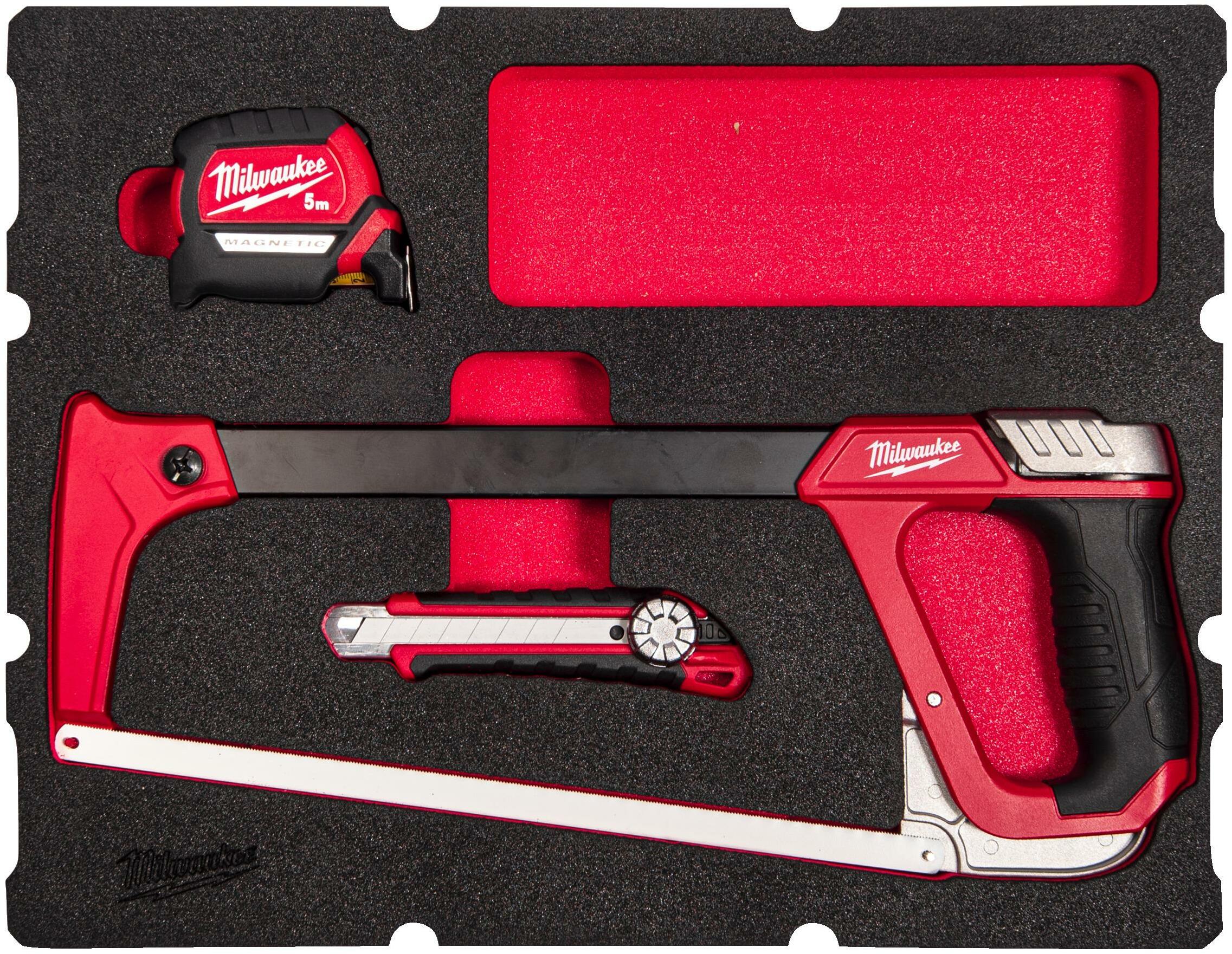 MILWAUKEE 4932493642 cutting and measuring tool set in foam inlay 4 ...