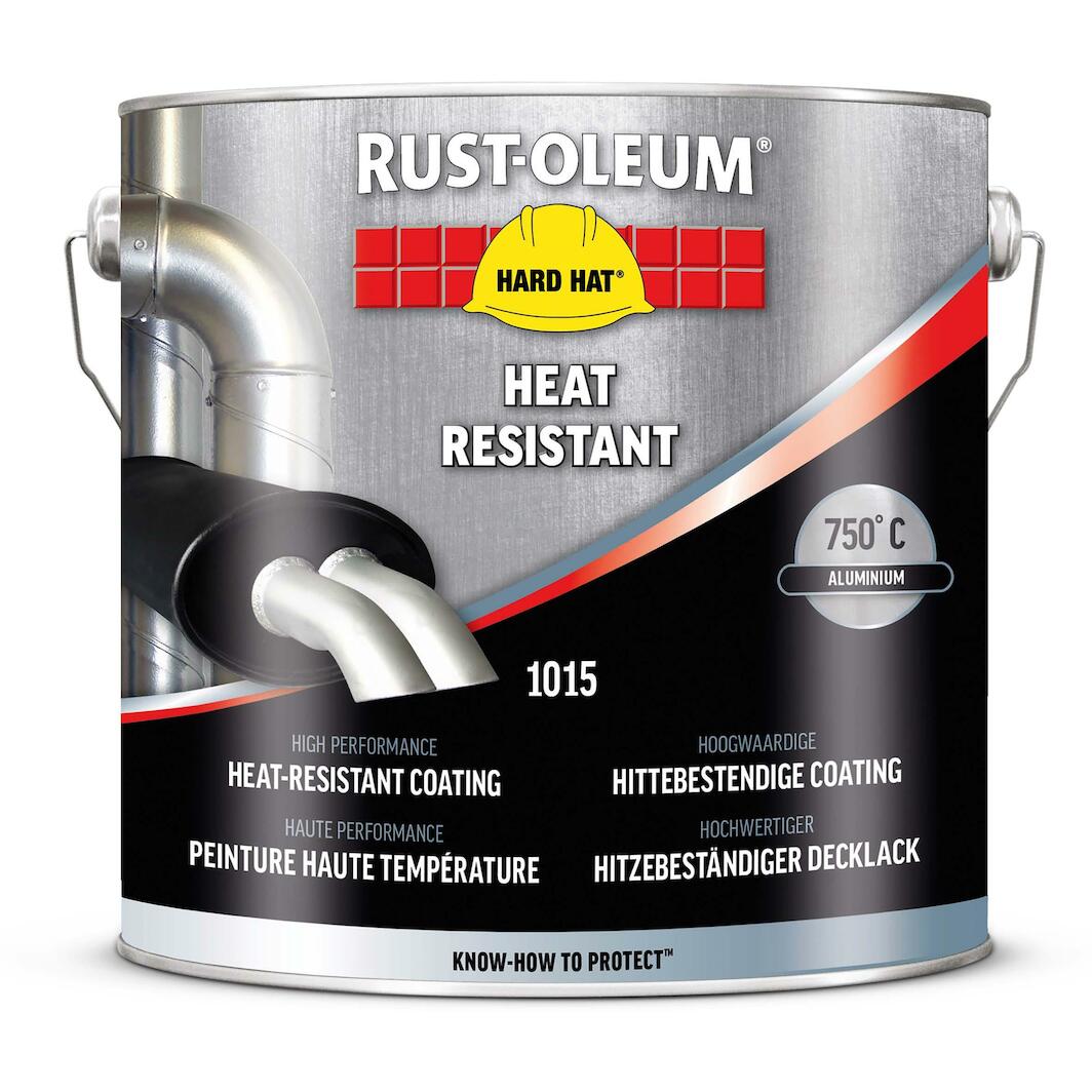 RUST-OLEUM 1015.2.5 Hard Hat heat-resistant topcoat aluminium 750°C 2 ...