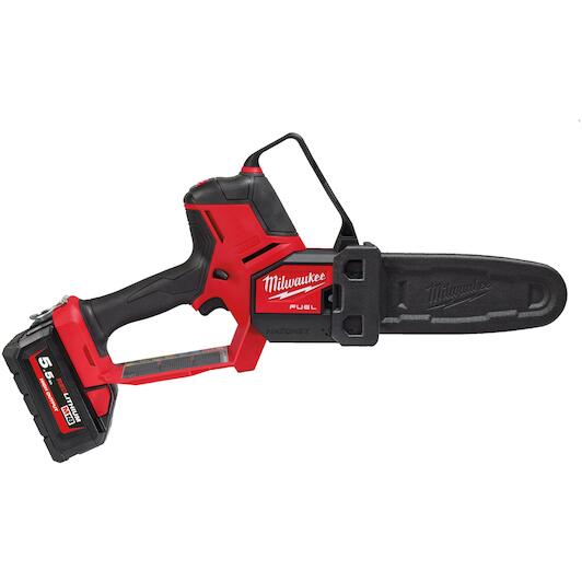 MILWAUKEE M18 FHS20 552 FUEL HATCHET cordless pruning chainsaw 20cm 2x 5.5Ah battery charger 4933480118 Klium