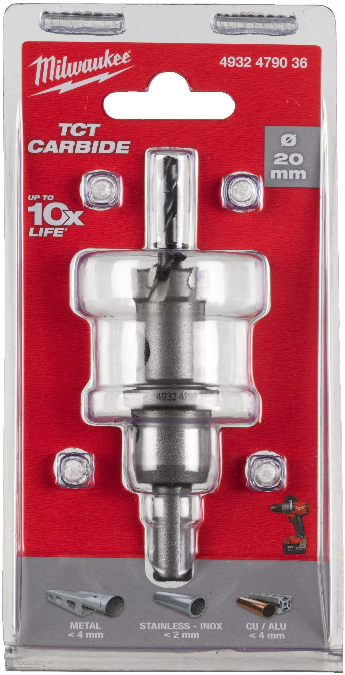 MILWAUKEE 4932479036 TCT stainless steel hole saw 20 mm | Klium