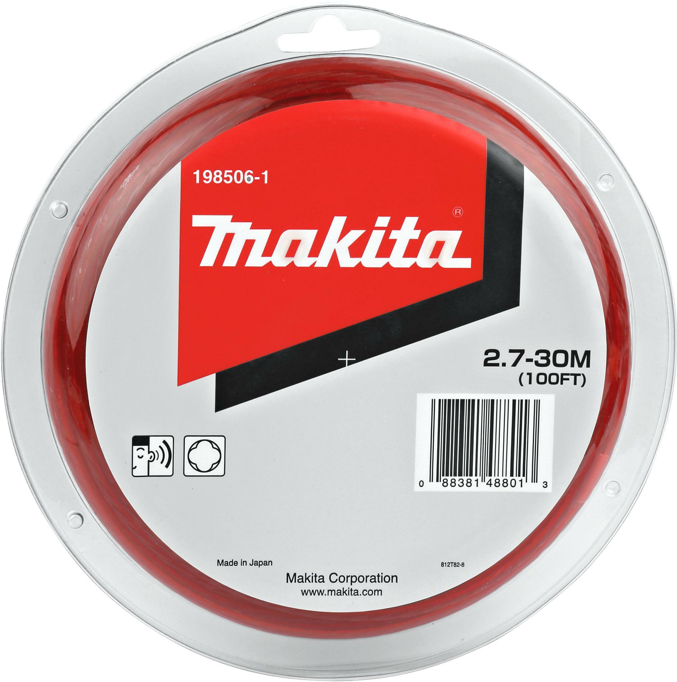 MAKITA 198506-1 nylon wire type cloverleaf 2.7 mm x 30 m red | Klium