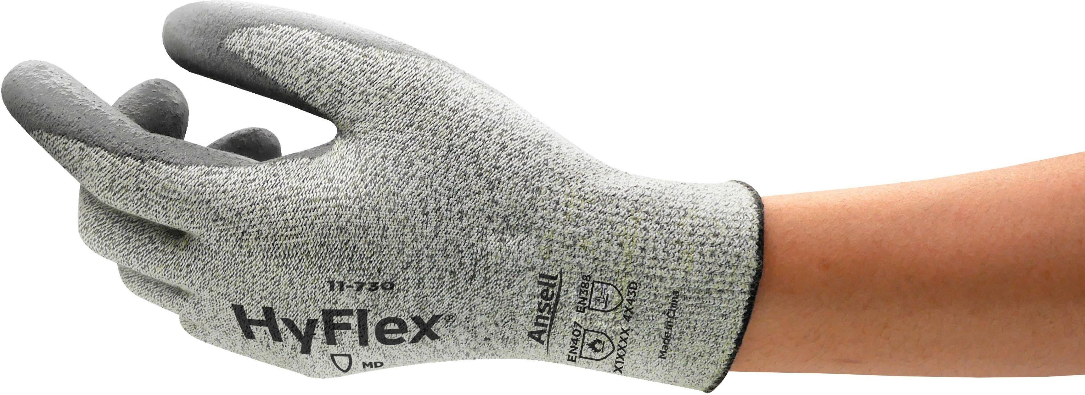 ANSELL 11-730 HYFLEX gloves polyurethane grey pair - 11730060 | Klium.com