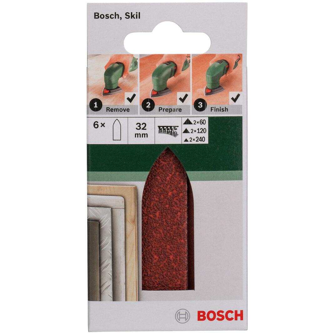 BOSCH 2609256A41 sanding tong set mixed 32 mm grit 60-120-240 RW ...