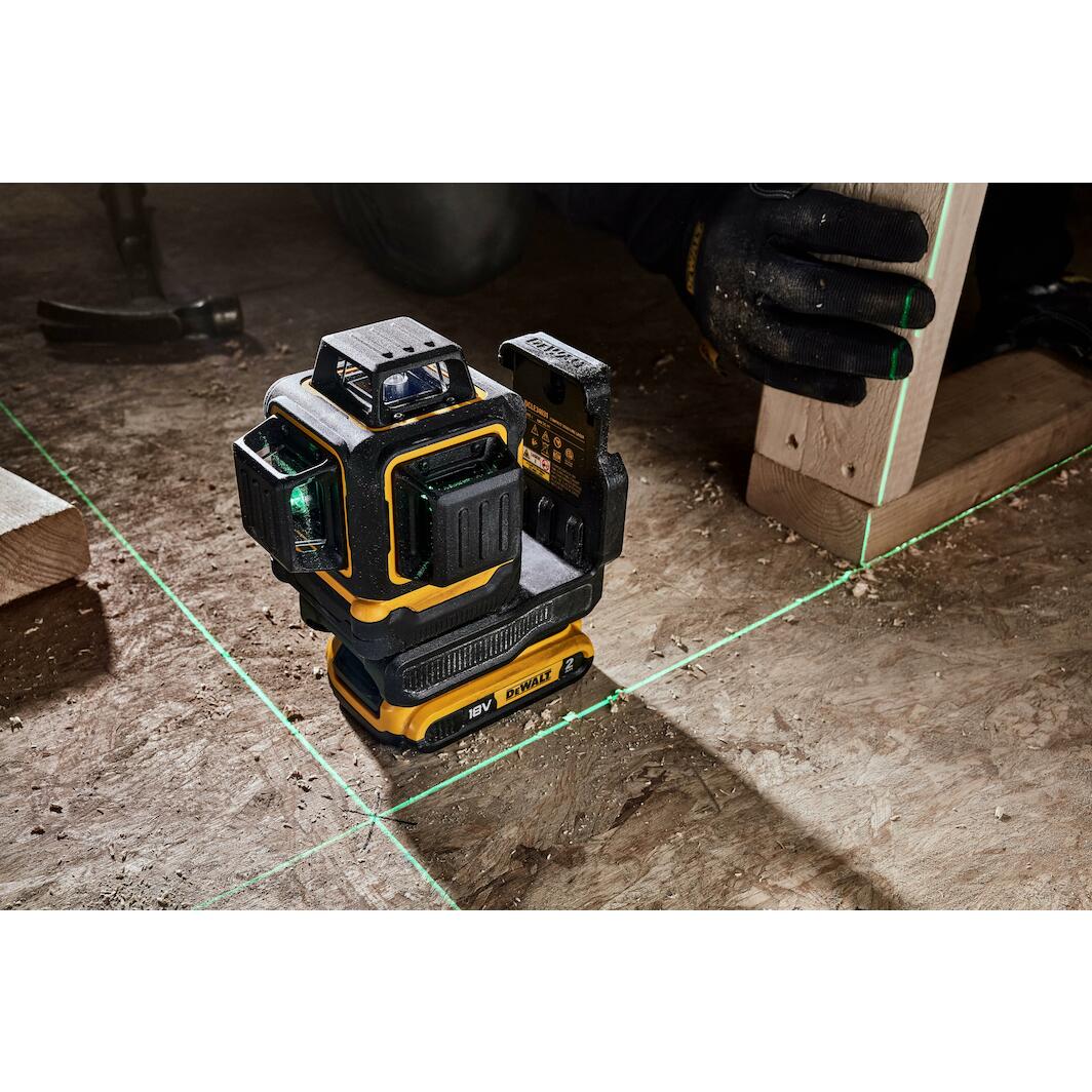 DEWALT DCLE34031D1-QW 18V compact cordless cross line laser 3x360 green ...