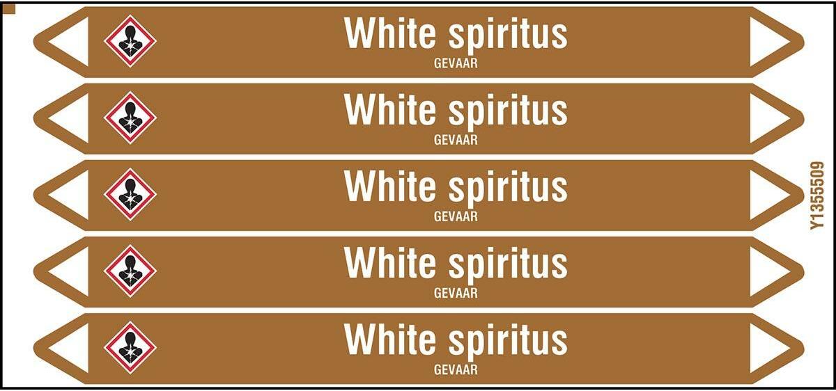 BRADY N005479 pipe marker for white spirit, with perforated arrows ...