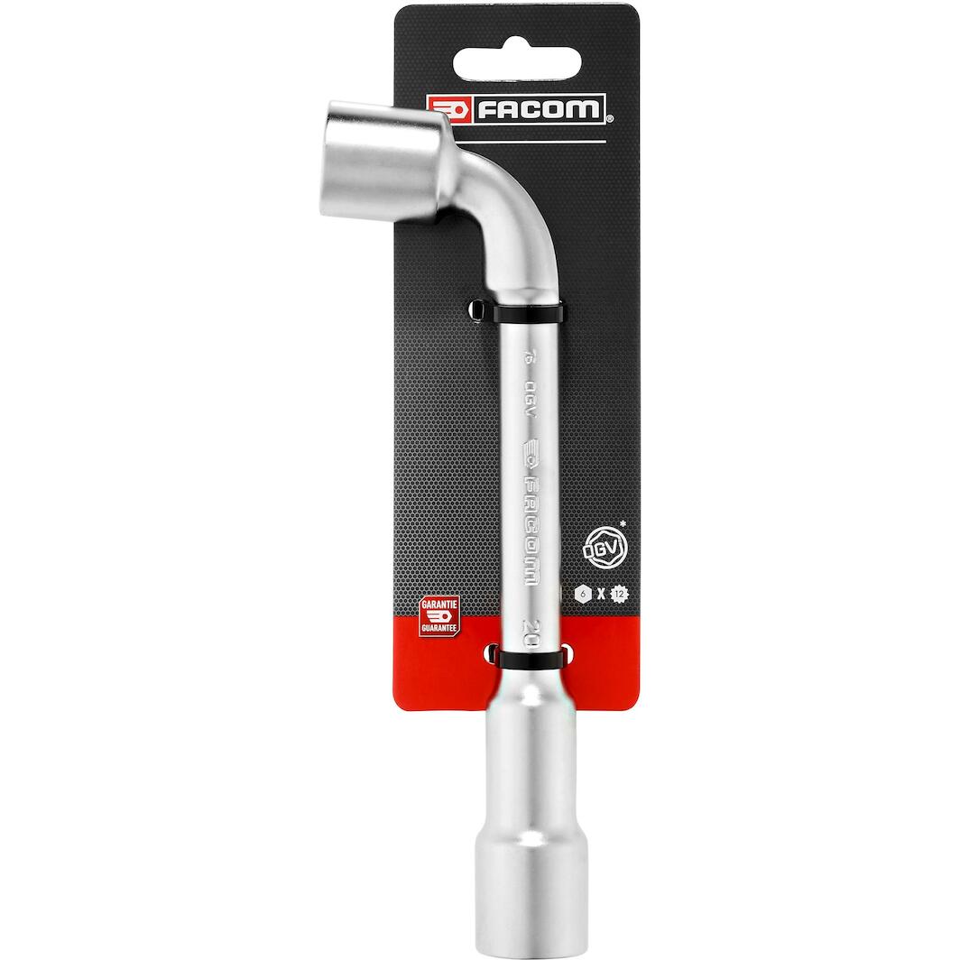 FACOM 76.20PB open pipe spanner, forged, twelve-sided x six-sided, 20 mm