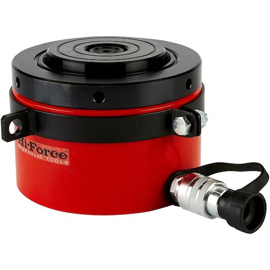 HI-FORCE HFL1502 single-acting low-height lock nut cylinder, 152 tonnes ...