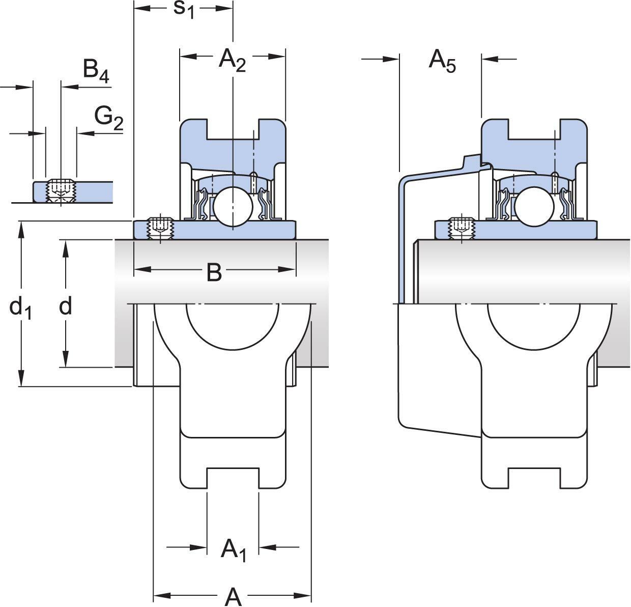 SKF TU 50 TF ball bearing unit 50 mm | Klium