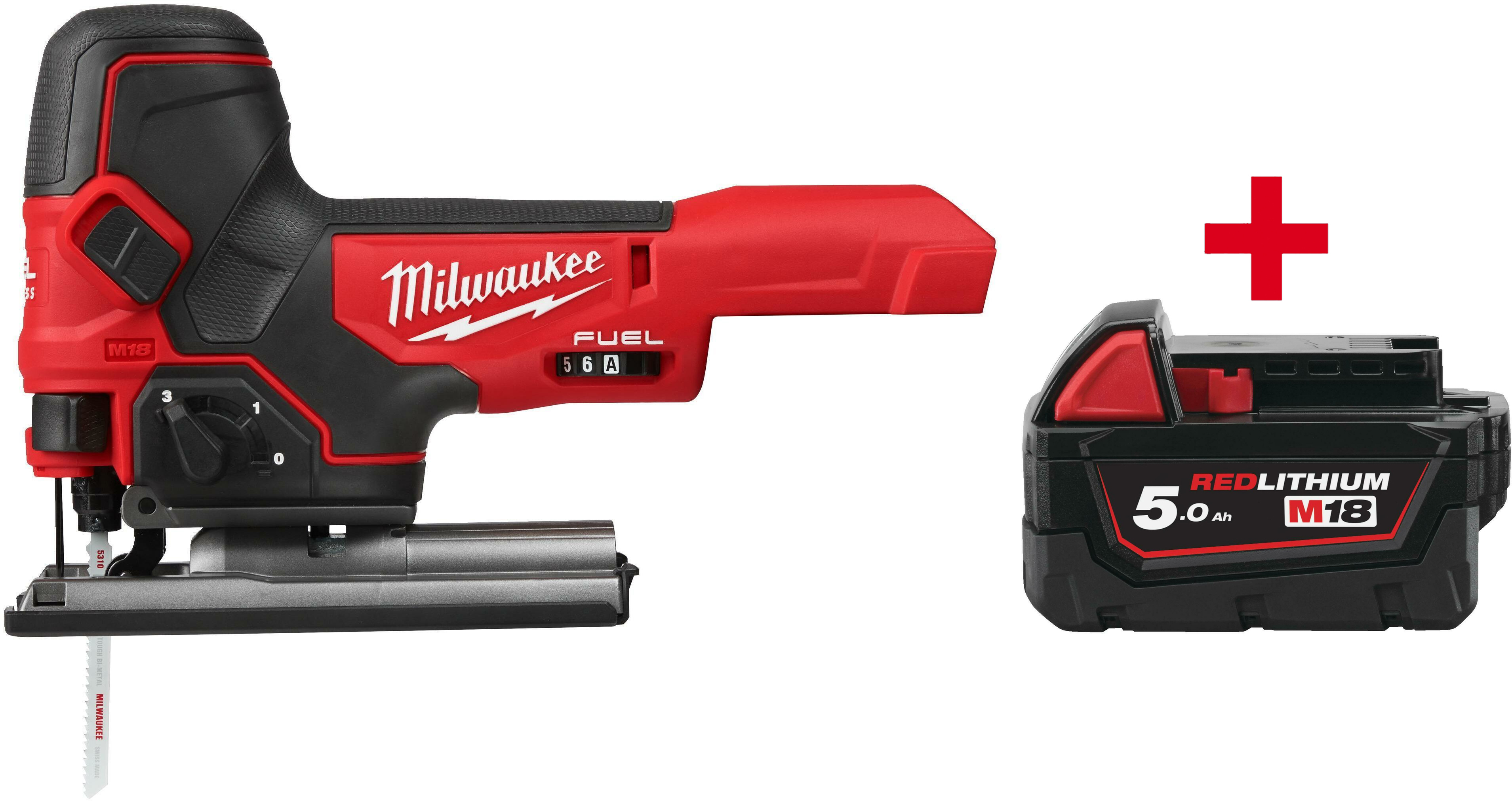 MILWAUKEE M18 FBJS-0X FUEL cordless jigsaw in HD Box (without battery ...
