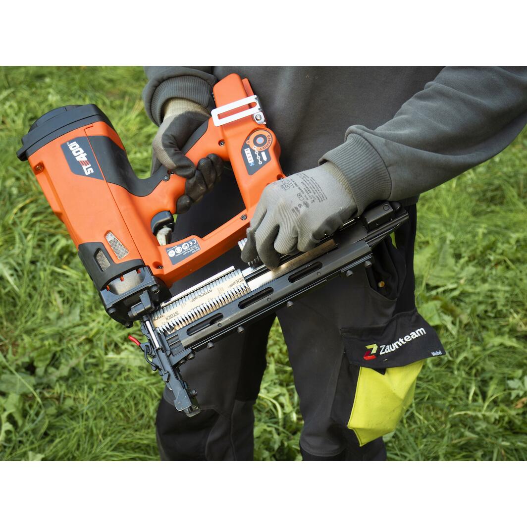 STOCKADE ST400i Agrafeuse sans fil 3.7V 32-50mm en mallette (2x 2.5Ah batterie + chargeur ...