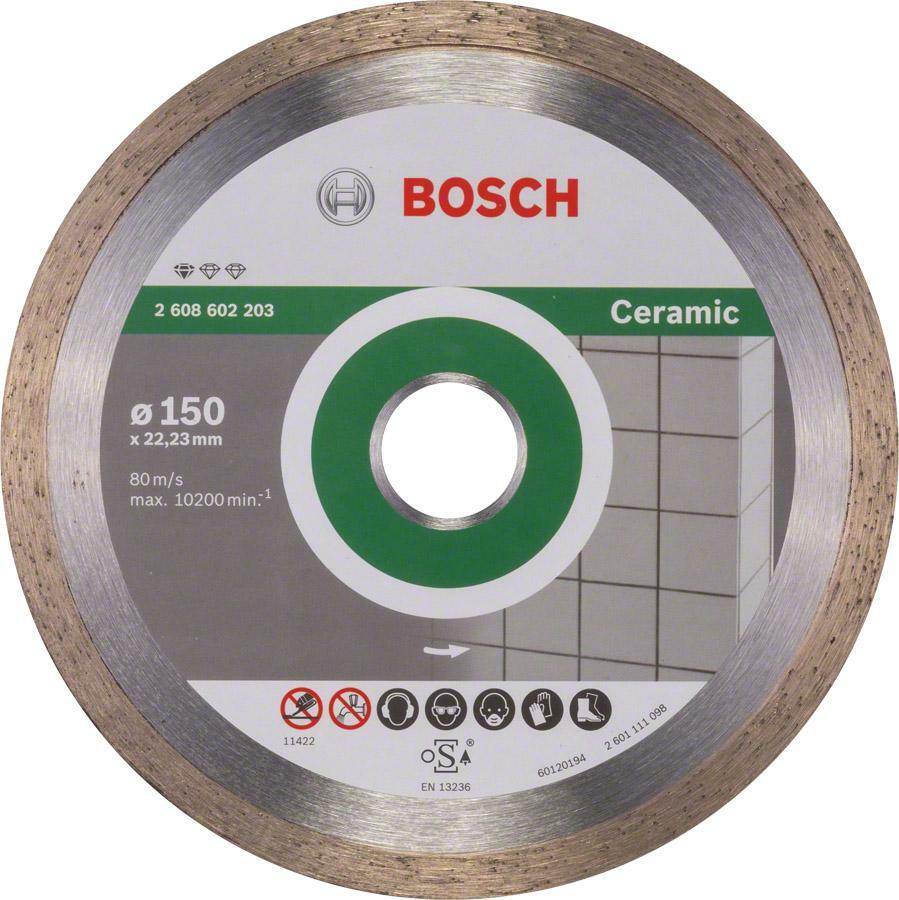 BOSCH 2608602203 diamond cutting disc Standard for Ceramic 150 x 22,23 ...