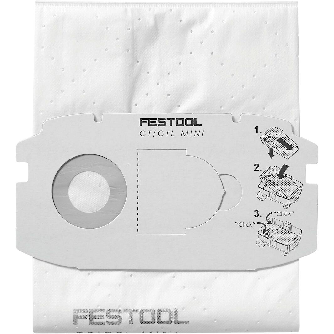 FESTOOL SC FIS-CT MINI/5 SELFCLEAN filter bag for CTL MINI up to model ...
