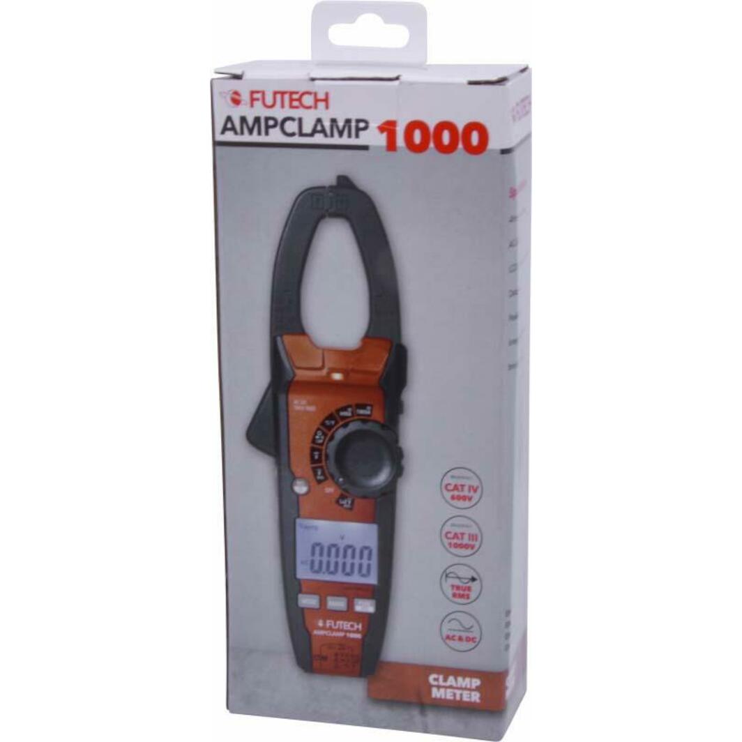 FUTECH AmpClamp 1000 TRUE RMS digital multimeter with current clamp ...
