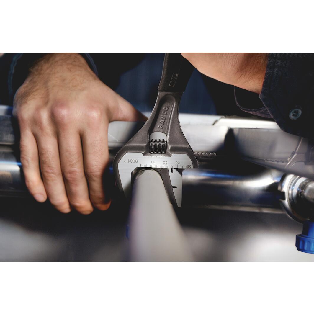 BAHCO 9031P spanner adjustable ERGO with central nut, rubber grip ...