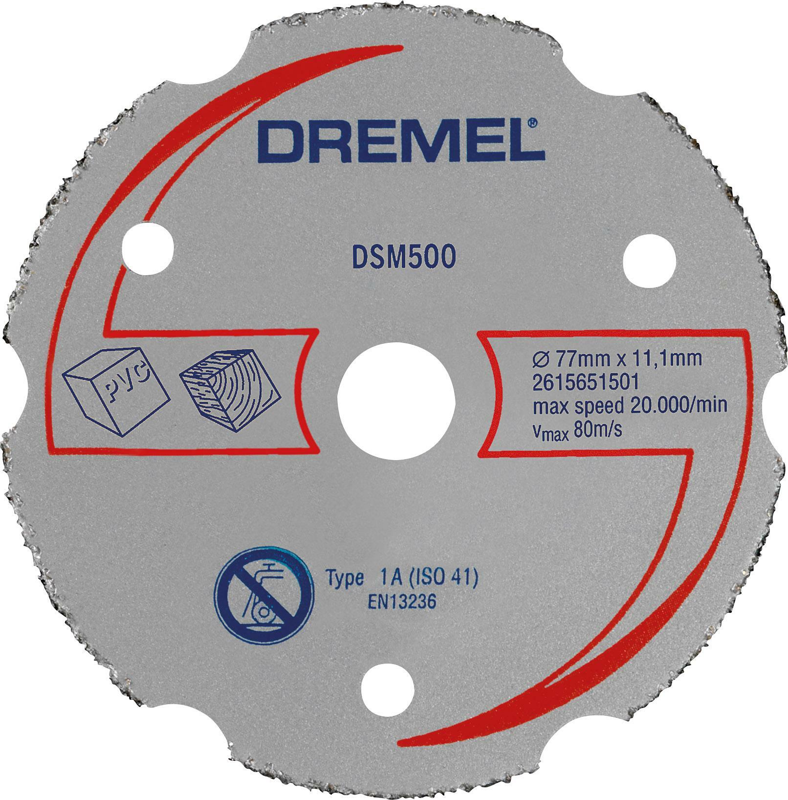DREMEL DSM500 carbide multi-purpose cutting disc for DSM20 mini saw ...