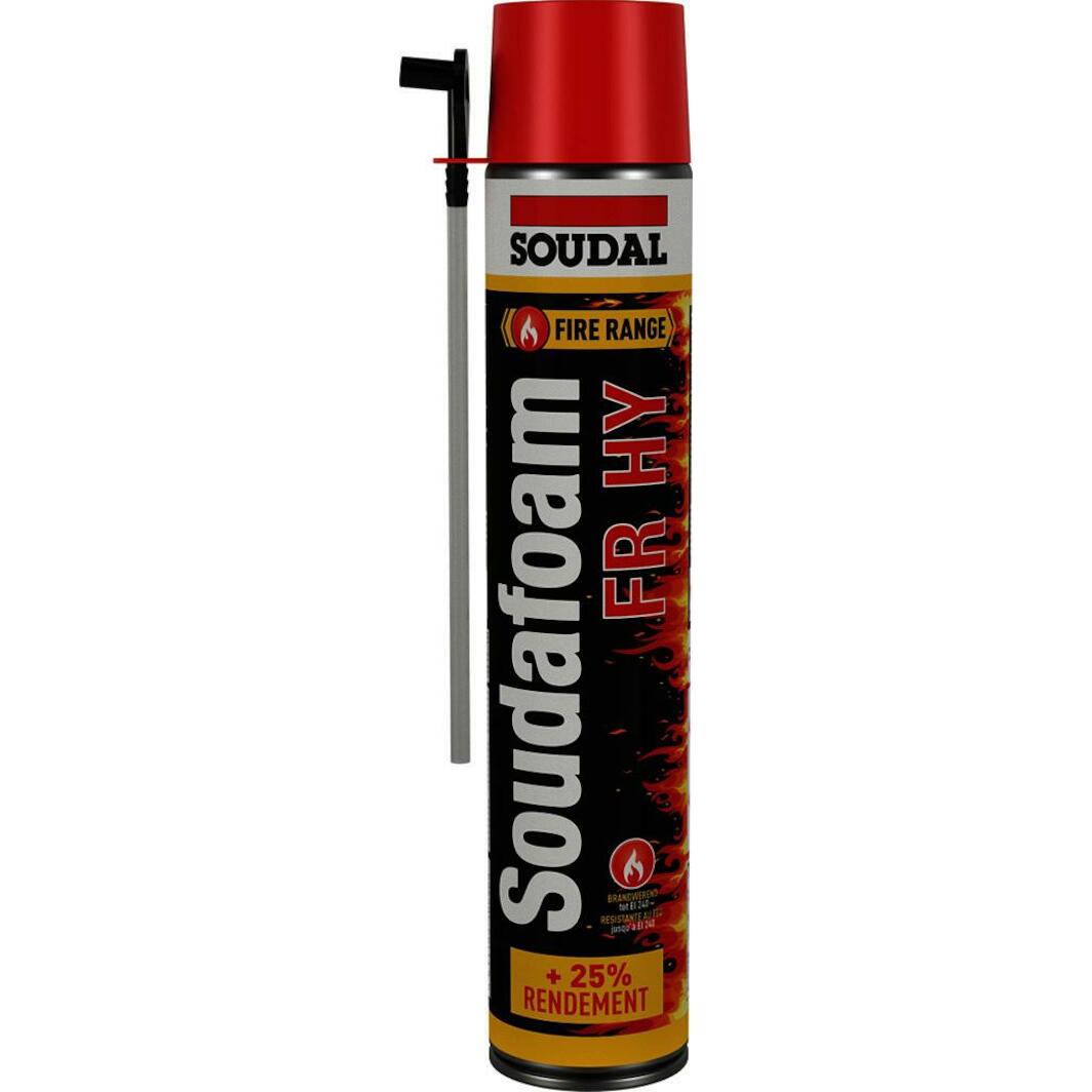 SOUDAL Soudafoam FR HY fire resistant manual PU foam red (750 ml) - 146752 | Klium