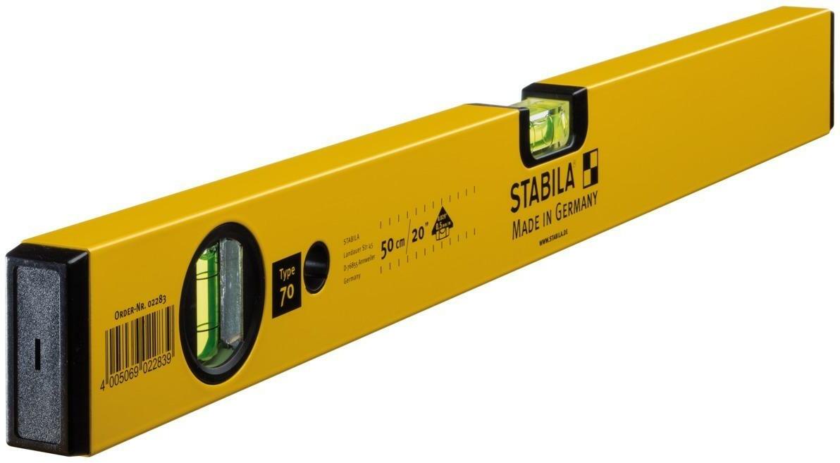 STABILA Type 70 spirit level yellow 50 cm - 02283 | Klium