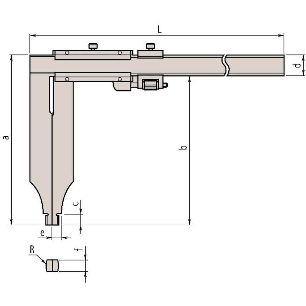 MITUTOYO 534-114 workshop slide gauge with vernier scale, 200 mm ...