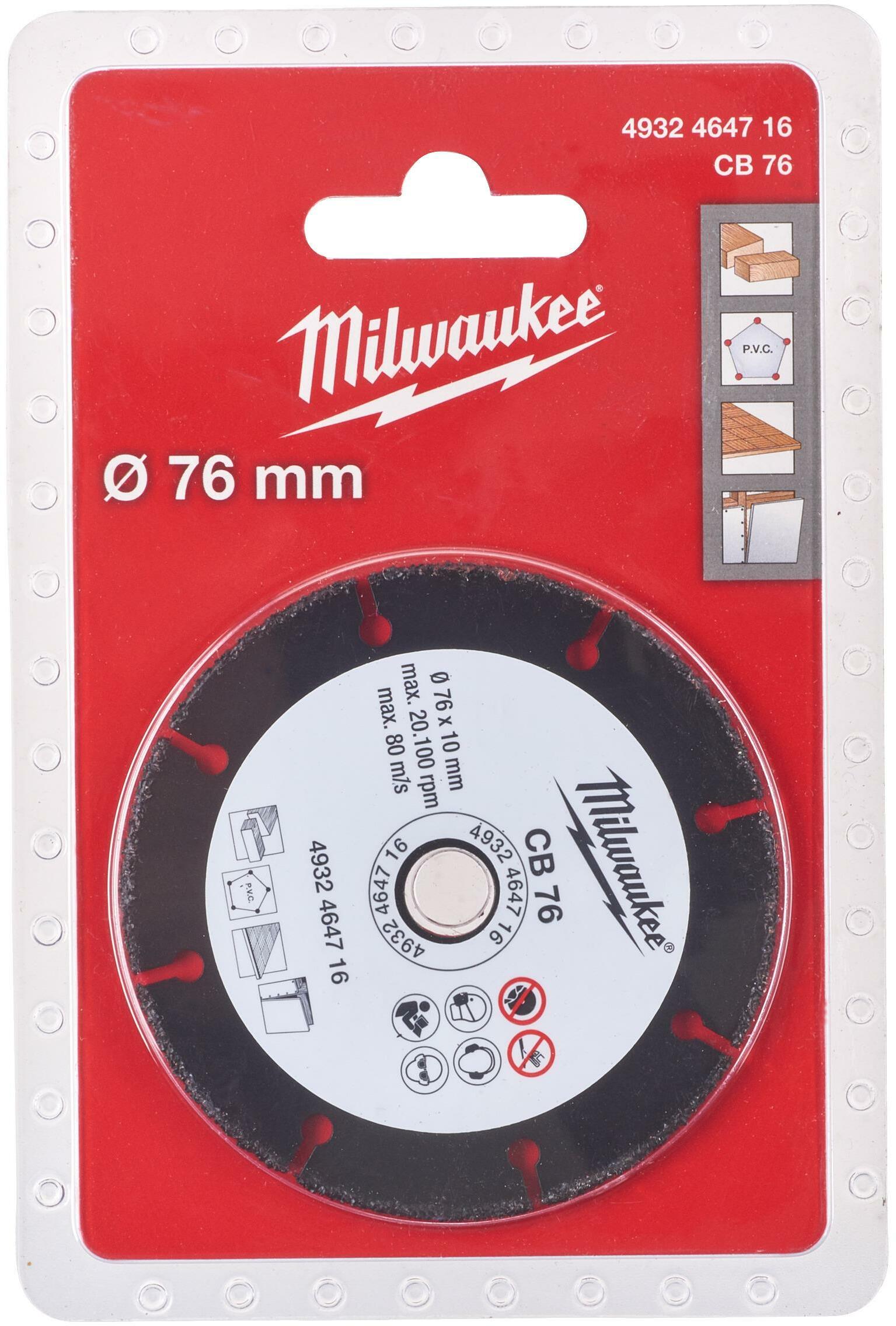 MILWAUKEE 4932464716 Carbide diamond cutting disc 76 mm | Klium