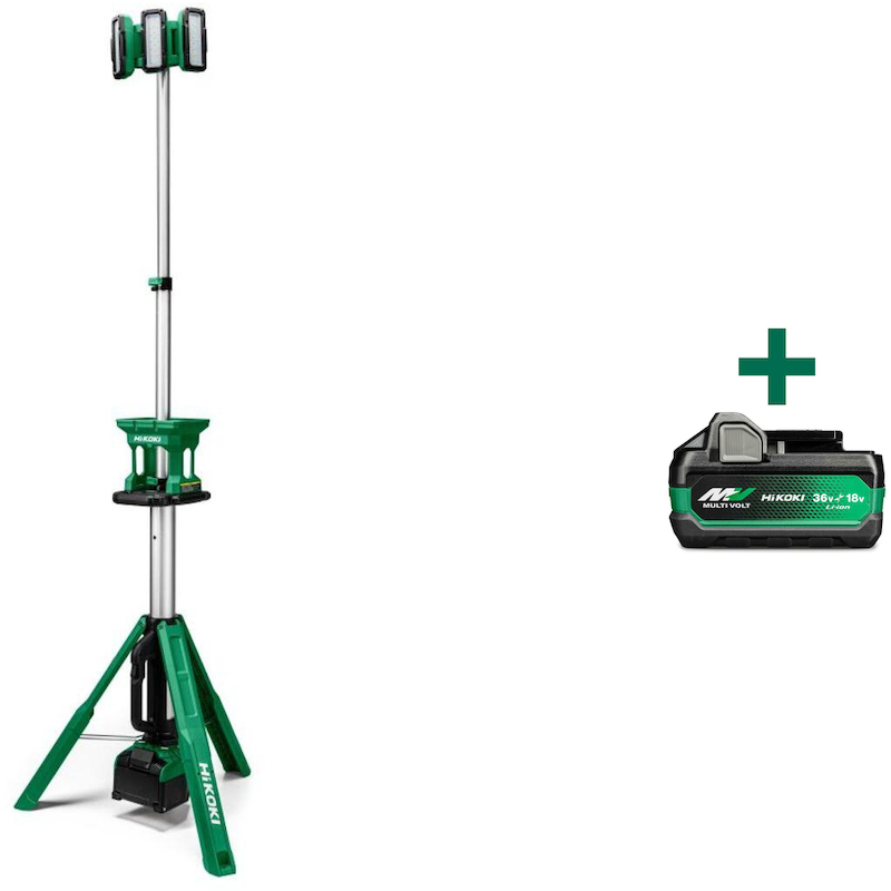 HIKOKI UB18DGW4Z 18V battery stand construction lamp (without battery ...