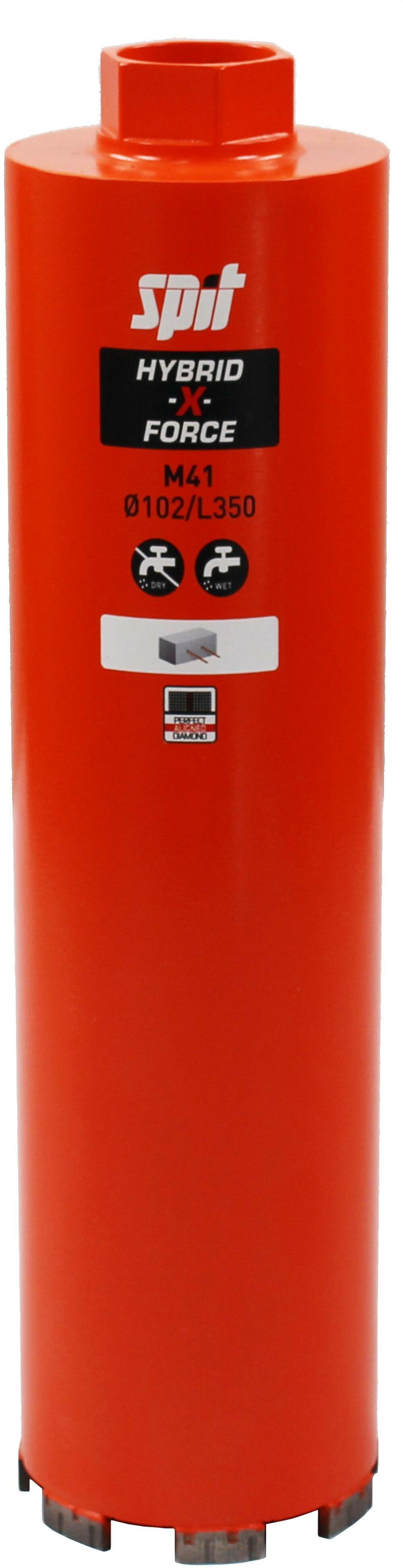 SPIT 654718 HYBRID-X-FORCE diamond drill bit M41 D.132x350mm | Klium