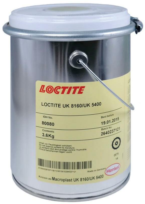 LOCTITE UK8160 / UK5400 2K polyurethane assembly adhesive in bucket (3. ...