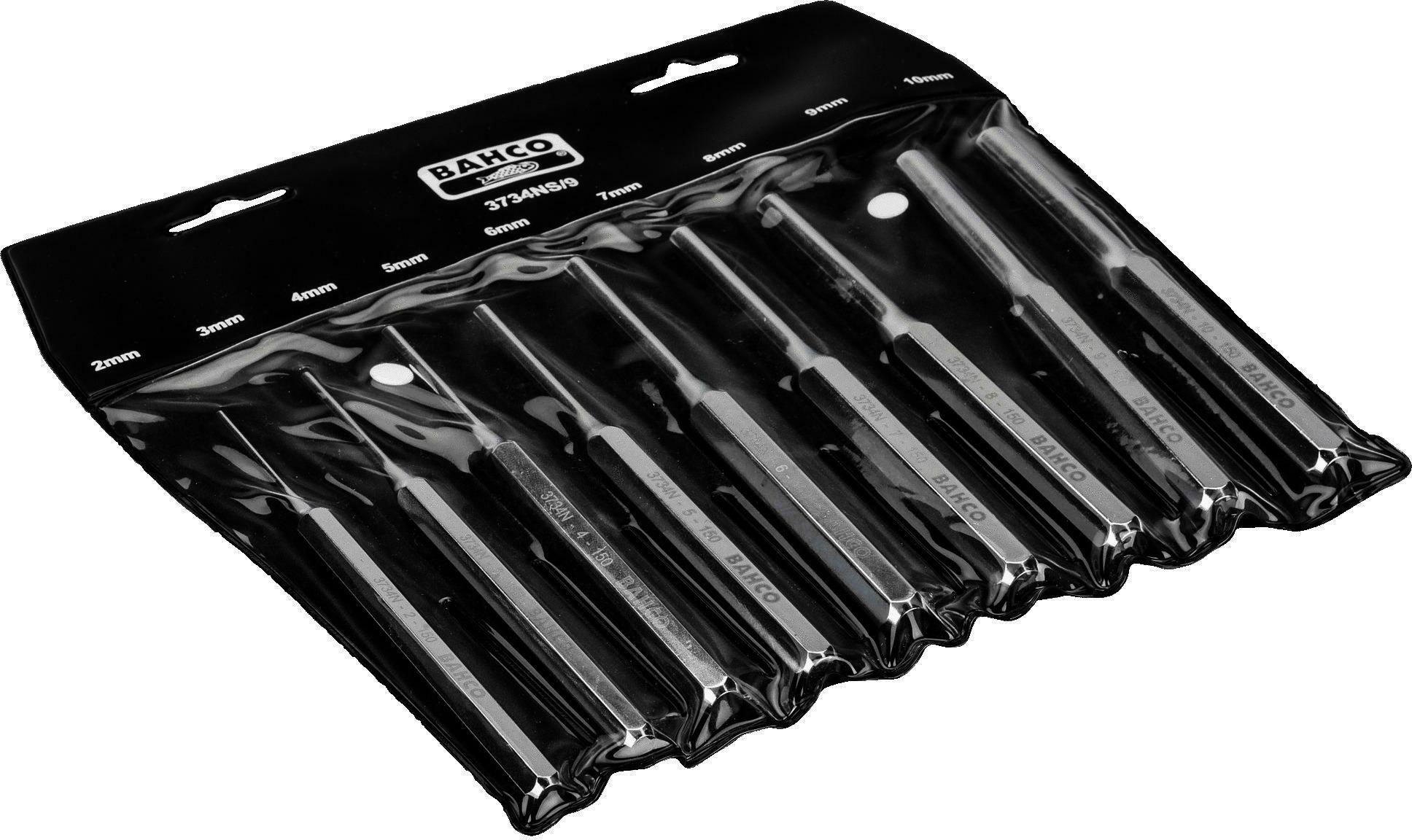 BAHCO 3734NS/9 impact set hexagonal shank in plastic holder 9-piece | Klium