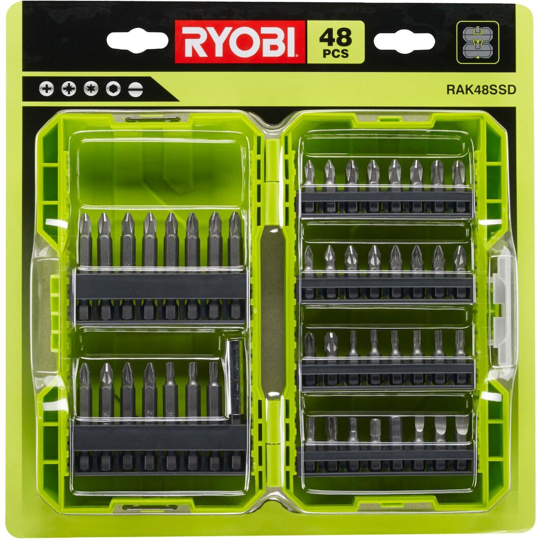 RYOBI RAK48SSD screwdriver bit set 48-piece - 5132003301 | Klium
