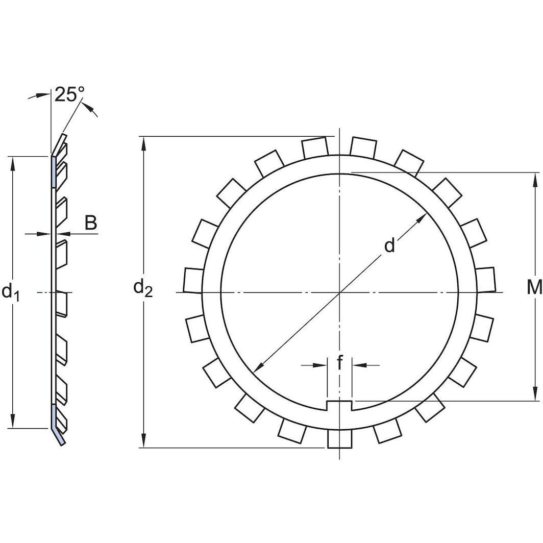 SKF MB 5 lock washer for lock nuts 25 x 42 mm | Klium