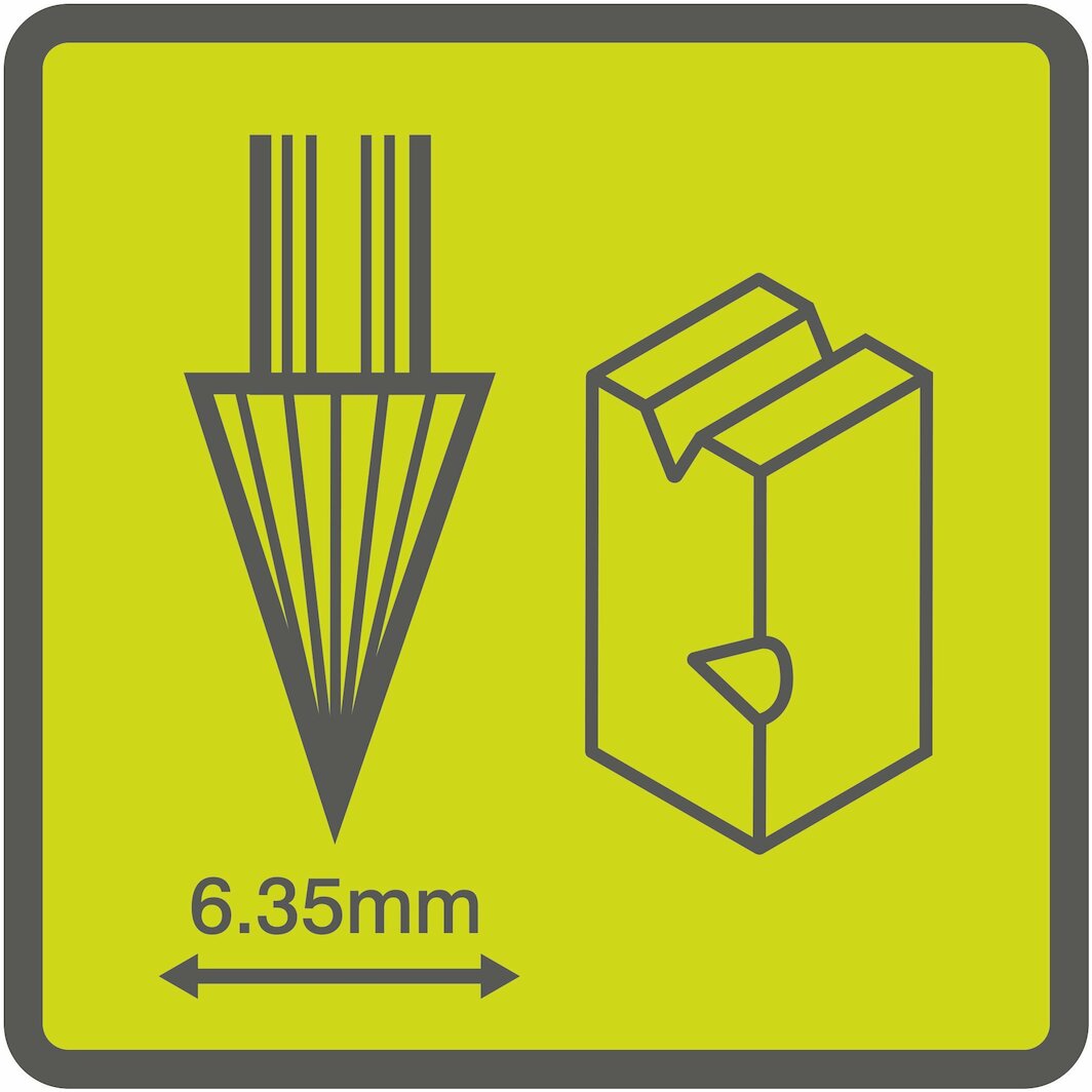 RYOBI RAR102 triangular high-speed point mill 6.35 mm - 5132005818 | Klium