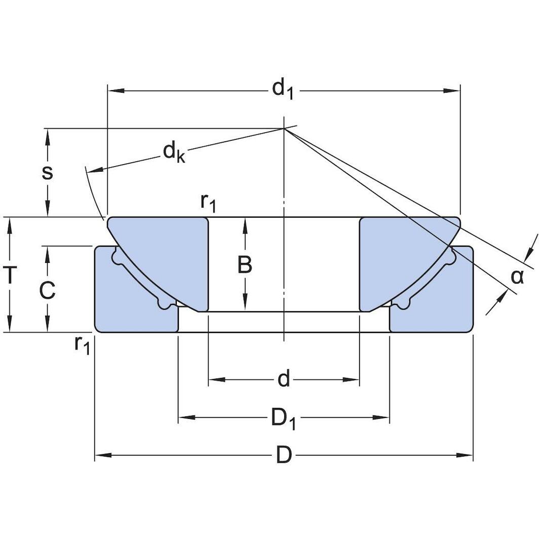 SKF GX 20 F angular contact spherical plain bearing 20 x 55 x 20 mm | Klium