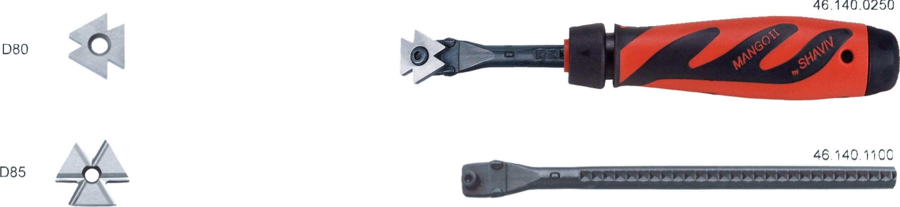 SHAVIV 461400250 hand deburrer and blade set Mango II D | Klium