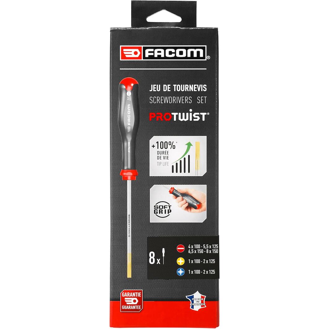 FACOM AT.J8PB Jeu de tournevis ProTwist 8 pièces