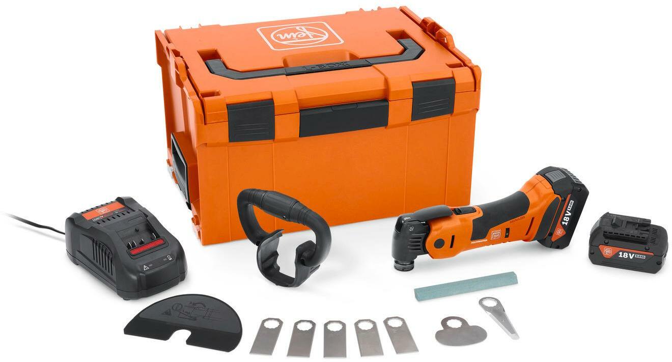 FEIN AMM 700 1.7 Q MultiMaster 18V cordless multitool oscillating in L-BOXX 238 (2x 5.0Ah ...
