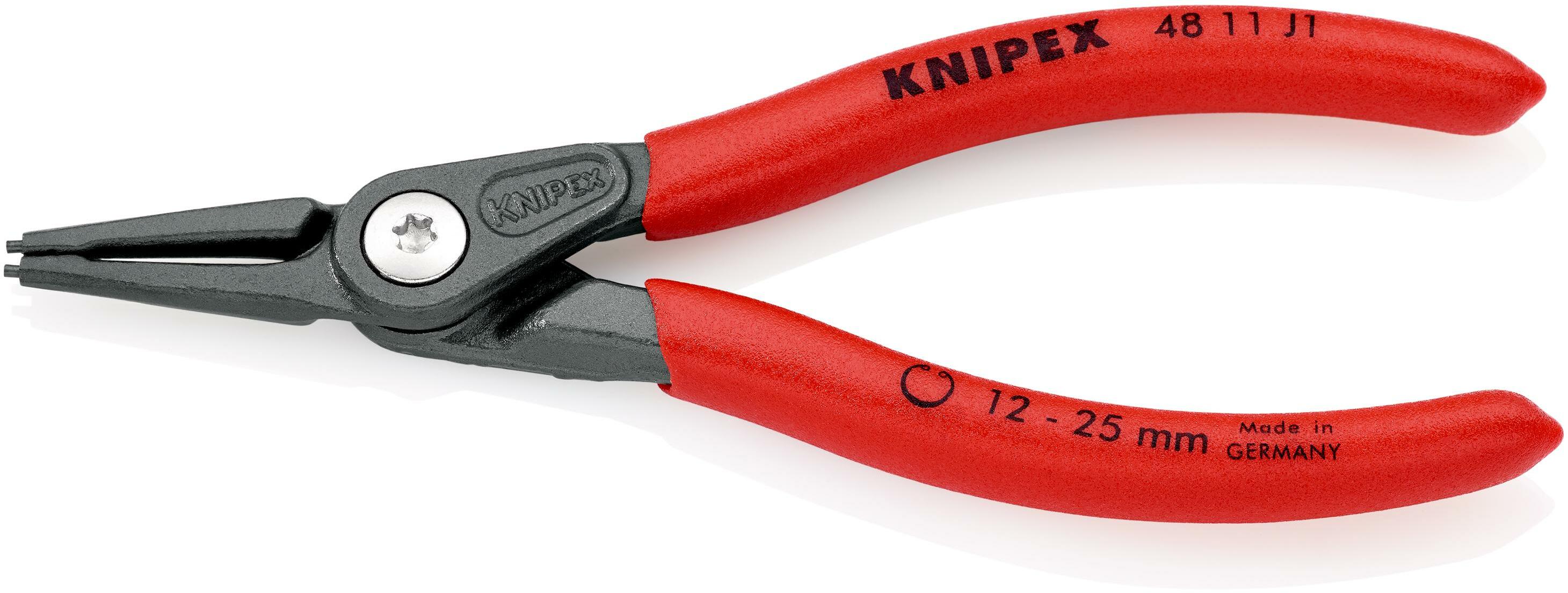 KNIPEX 48 11 J1 precision circlip pliers for inner rings in bores with ...