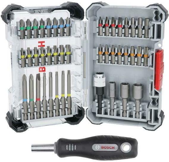 BOSCH 2607017732 screwdriver bit set Extra Hard 44-piece + hand ...