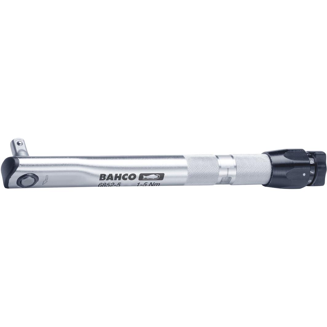 BAHCO 6852-5 mini torque spanner adjustable with fixed screwdriver bit ...