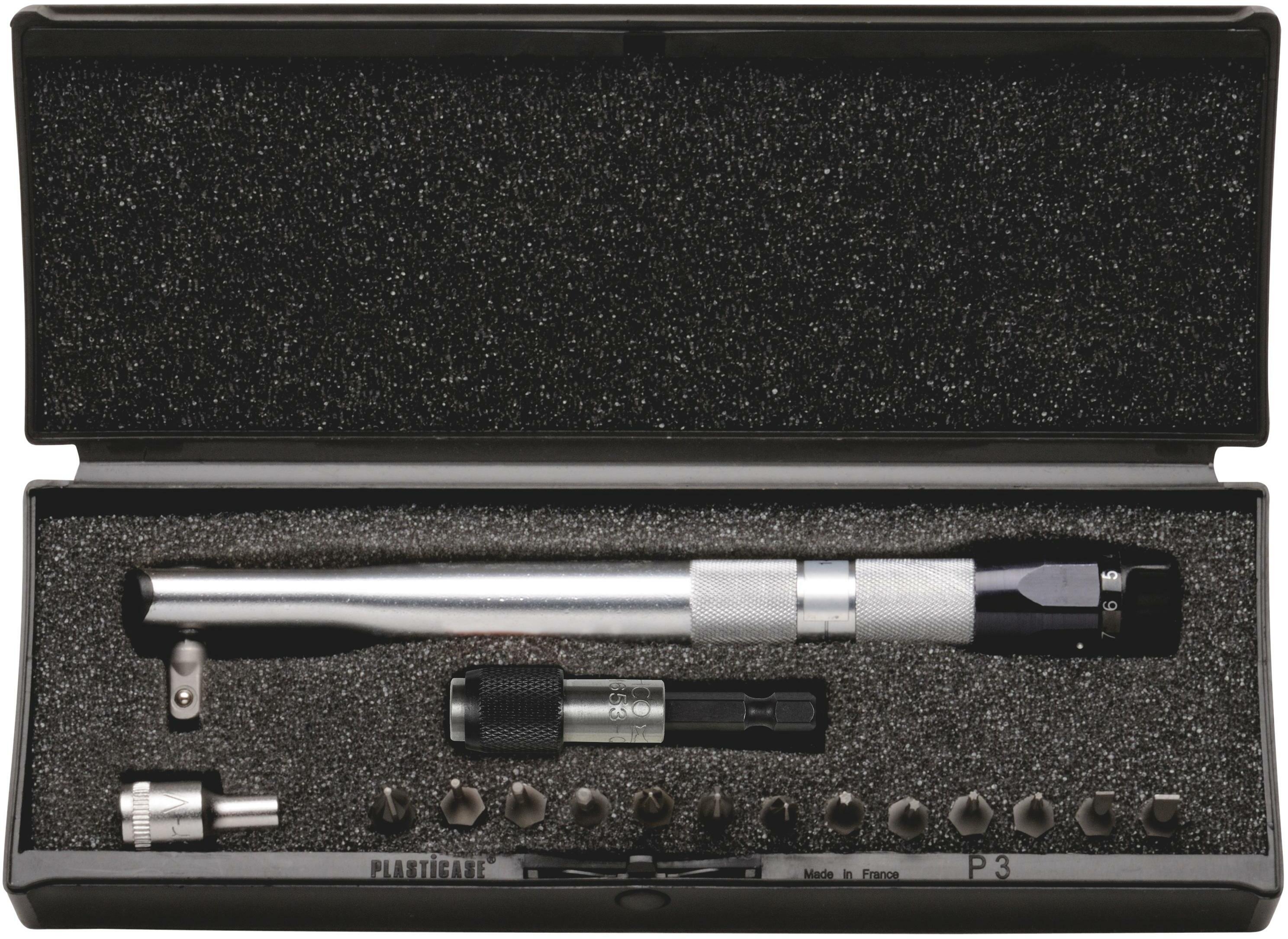 BAHCO 6852-5/S17 mini torque wrench set, adjustable, with fixed ...
