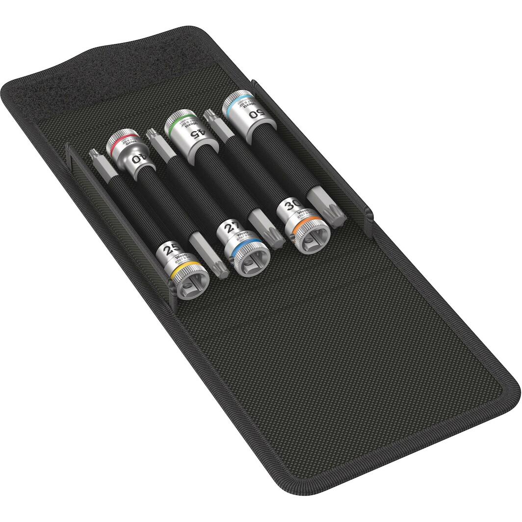 WERA 8767 B HF 1 Zyklop bit socket set Torx with holding function 3/8 ...