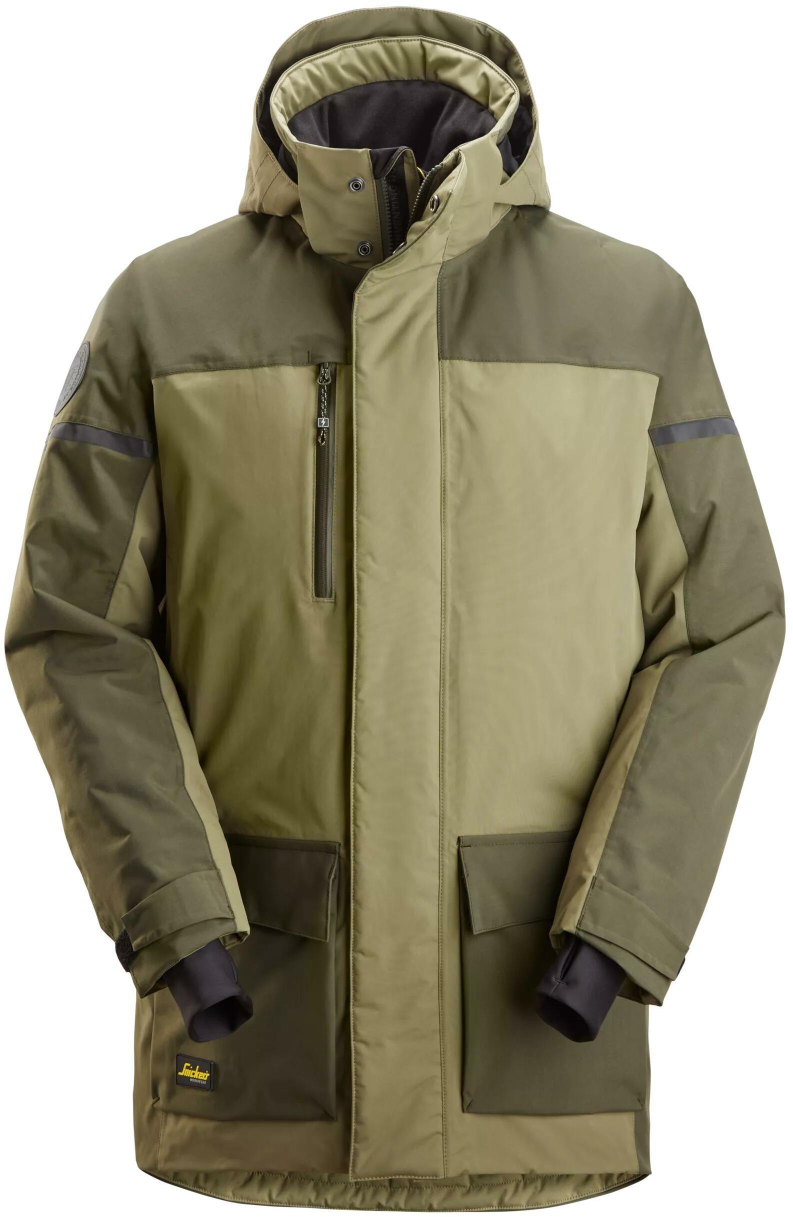 SNICKERS 1801 AllroundWork waterproof insulated jacket (khaki green ...